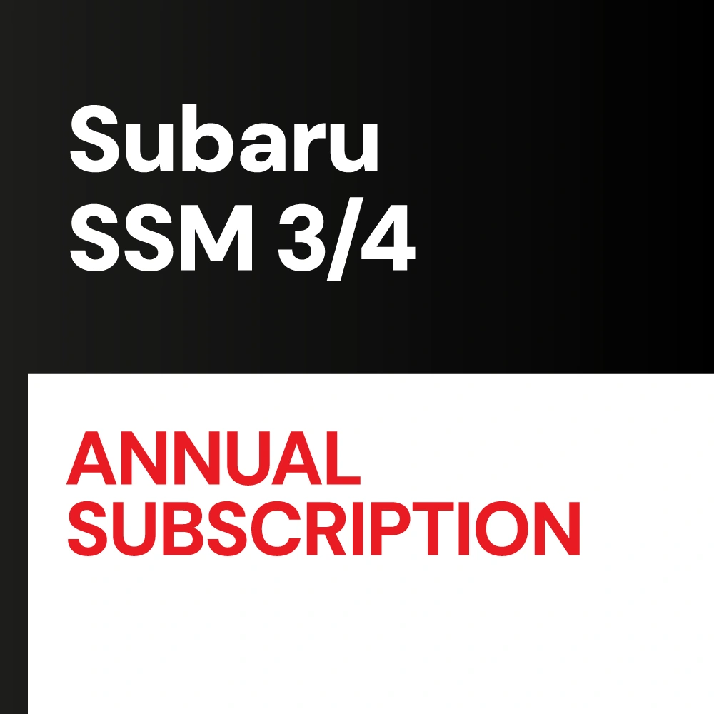 Dynamic Automotive SolutionsSubaru SSM 3/4 (Annual Subscription)